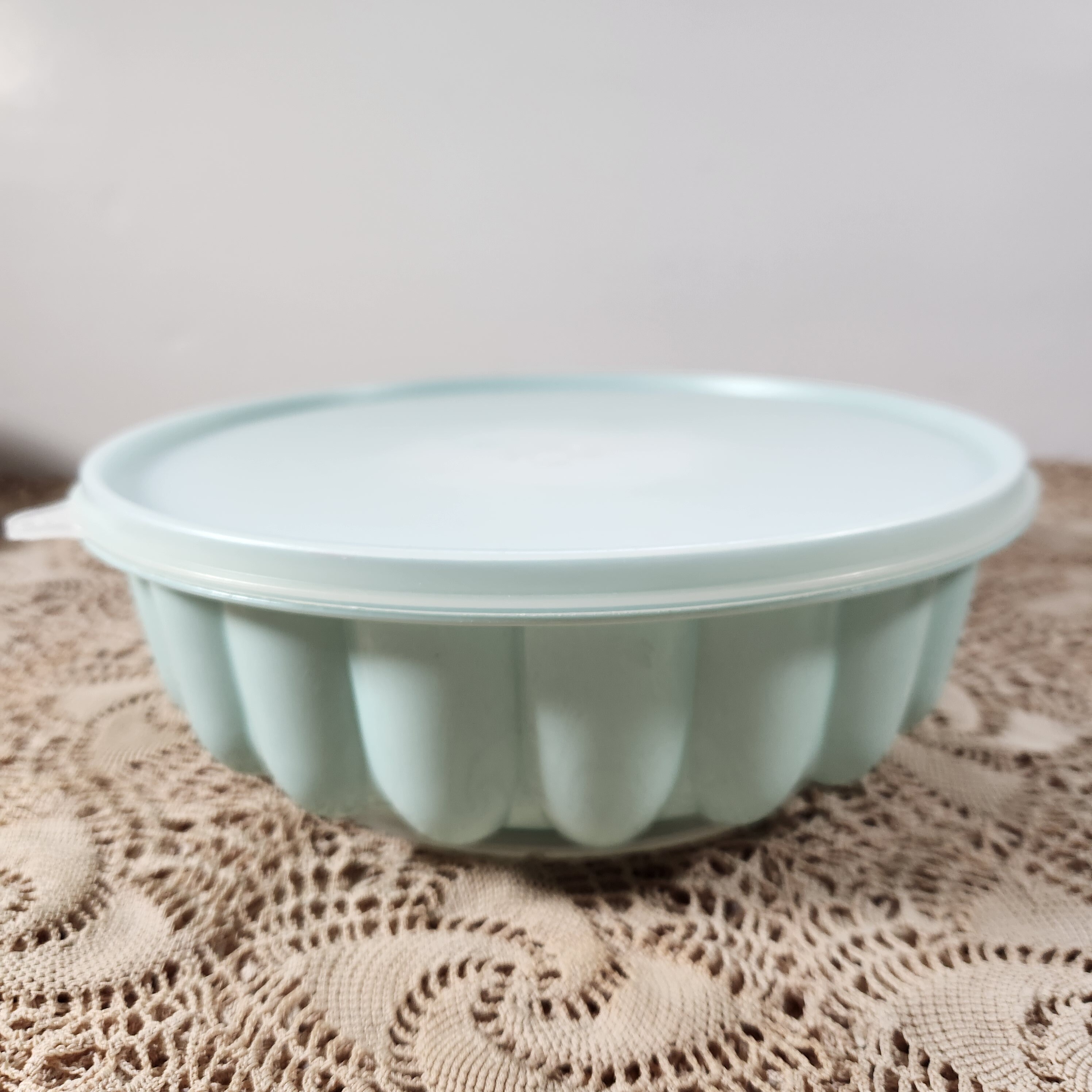 Vintage Tupperware Jello Jelly Mold Ring Baby Blue 3 Piece 9.5 Inch ...