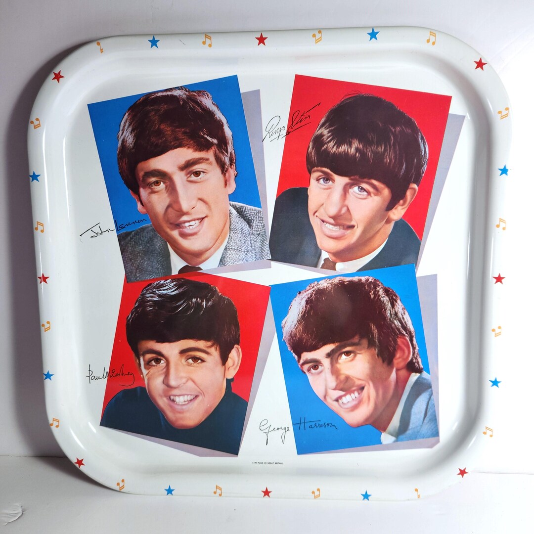 The Beatles Serving Tray Made in Great Britian 13 X 13 Vintage TV Tray ...