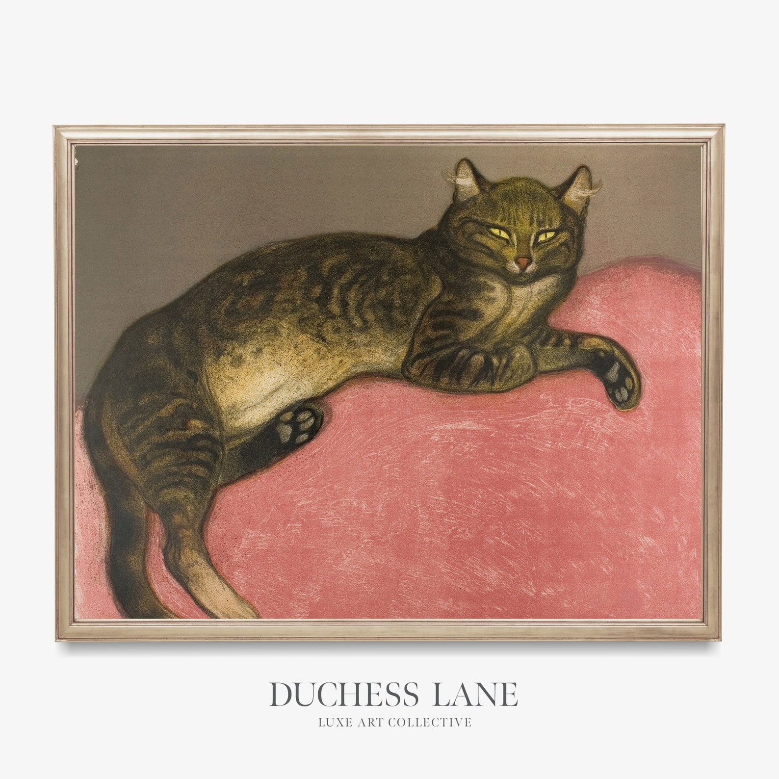 Printable Vintage Cat Art | Vintage Animal Print Painting | PRINTABLE ...