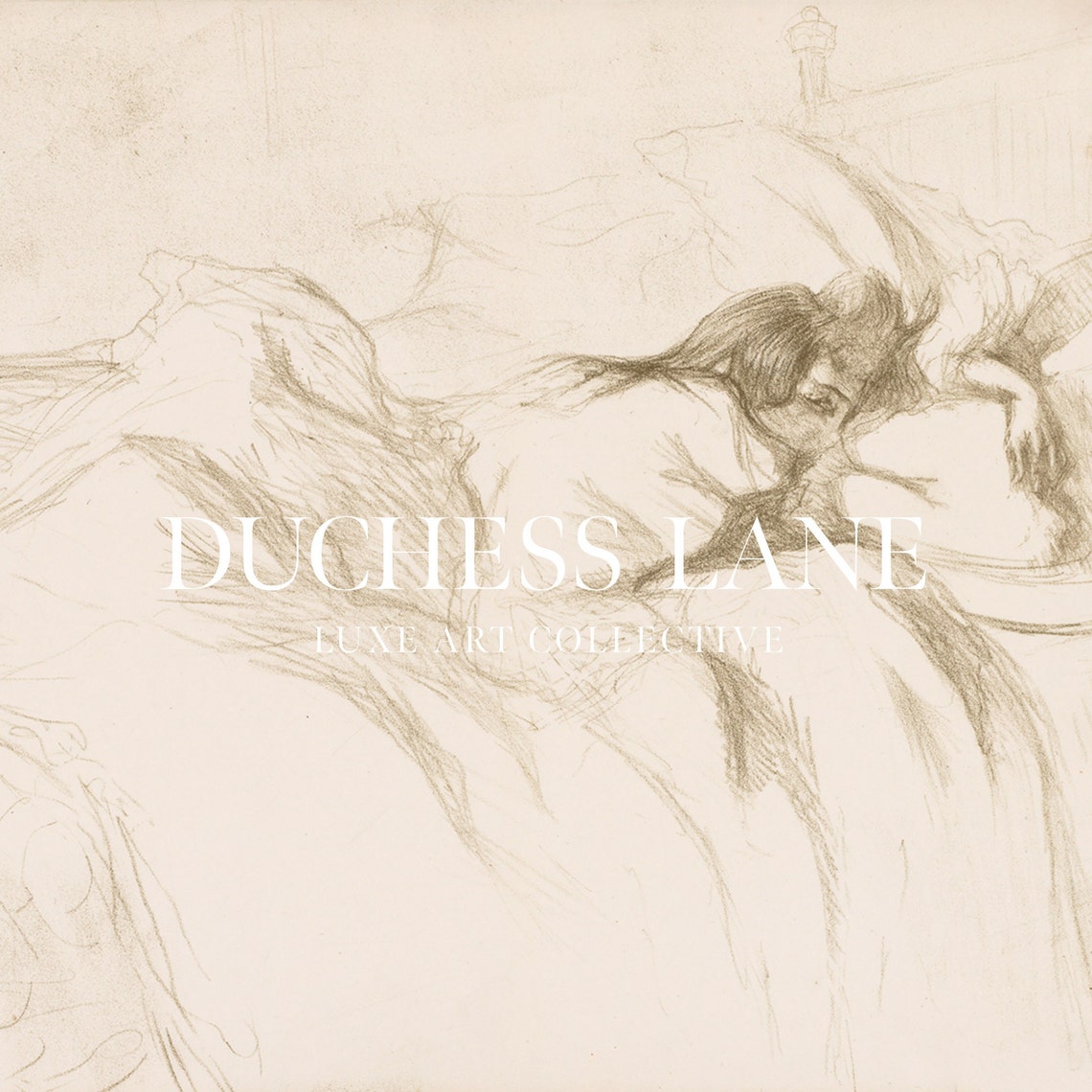 Vintage Drawing Woman Resting Sketch PRINTABLE 18 - Etsy