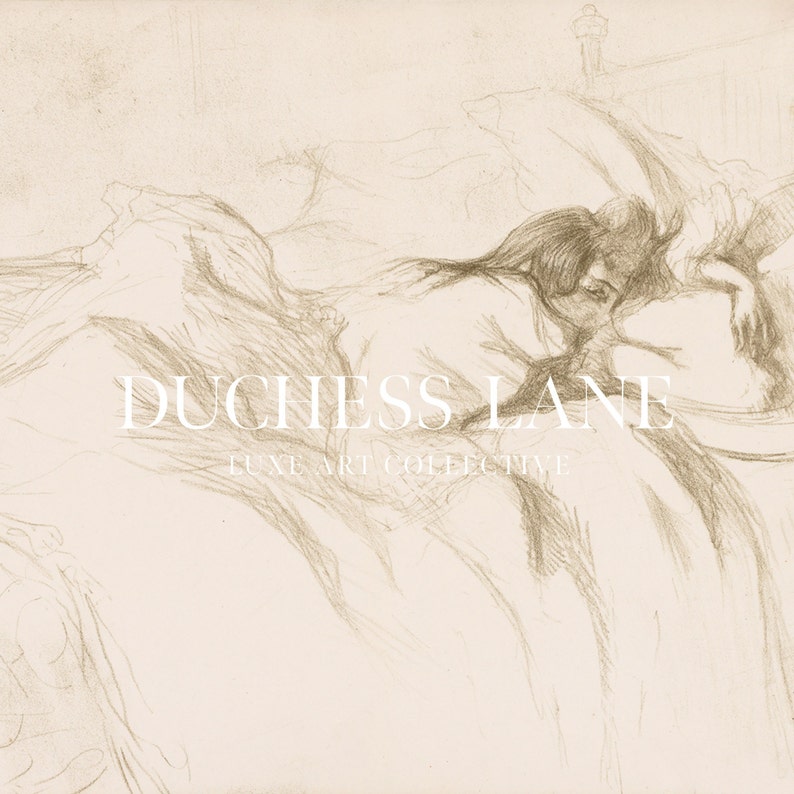 Vintage Drawing | Woman Resting Sketch | PRINTABLE 18 - Etsy