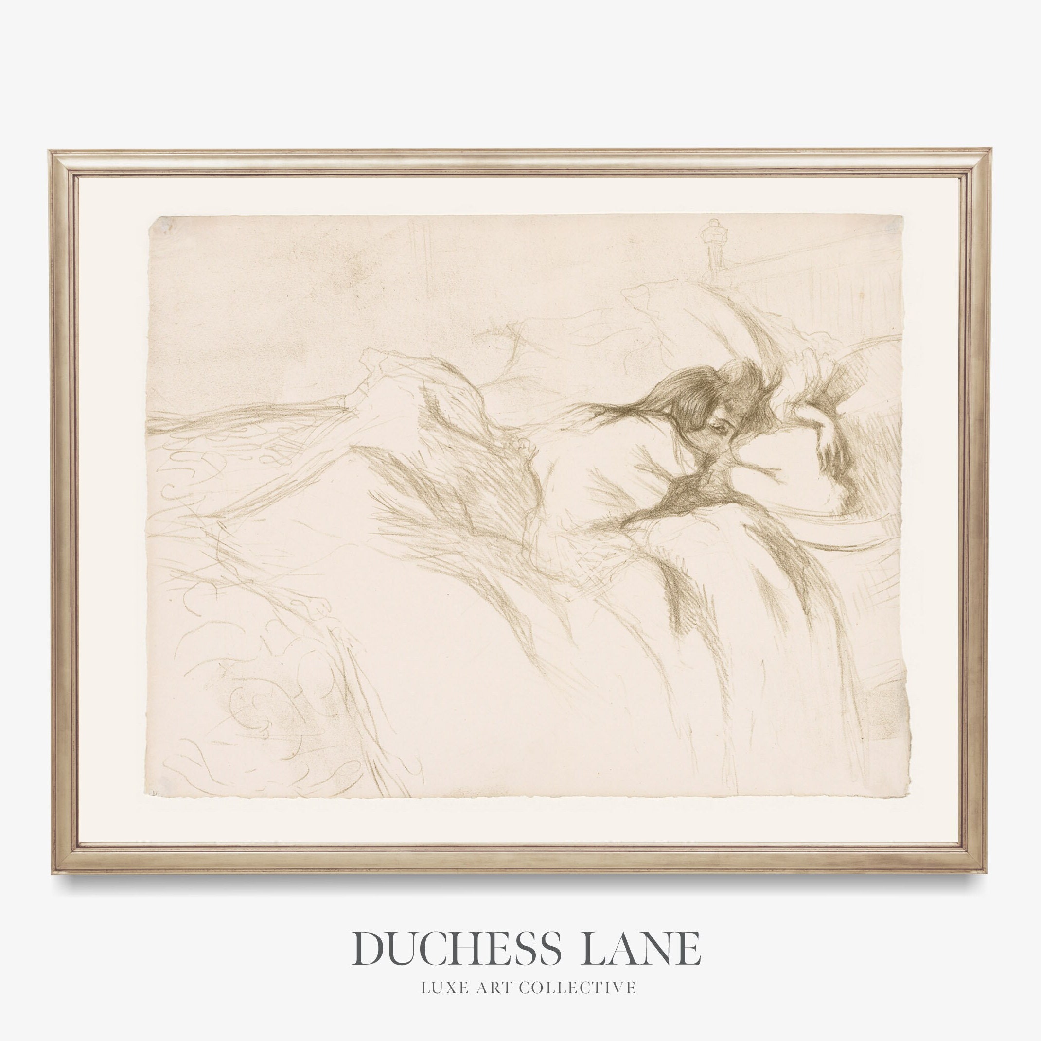 Vintage Drawing | Woman Resting Sketch | PRINTABLE 18 - Etsy
