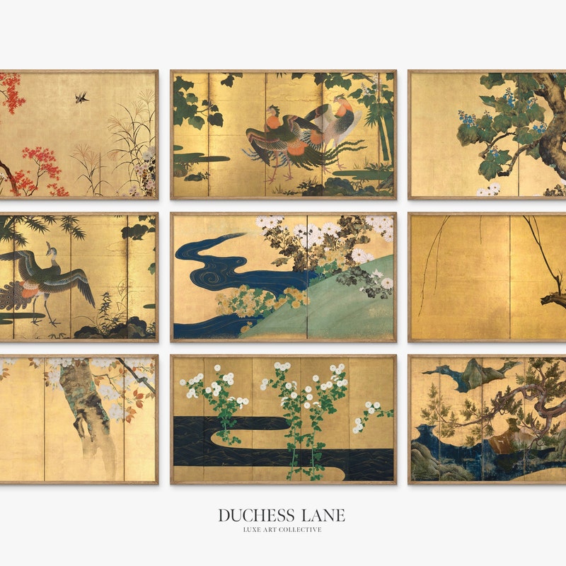 Japanese Screen Edo - Etsy