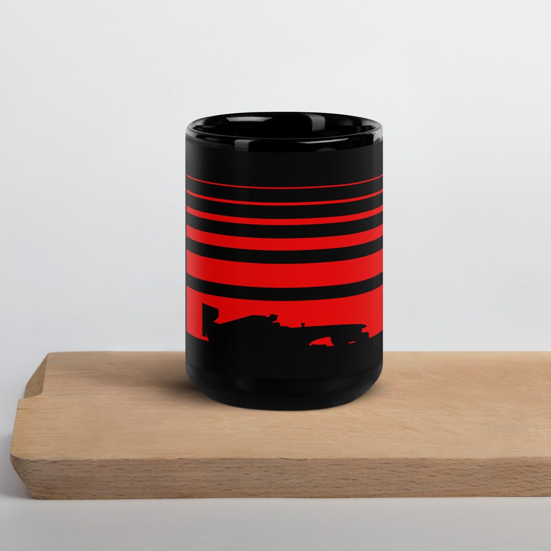 Scuderia Ferrari F1 Racing Mug - Black Glossy Ceramic Mug - Etsy