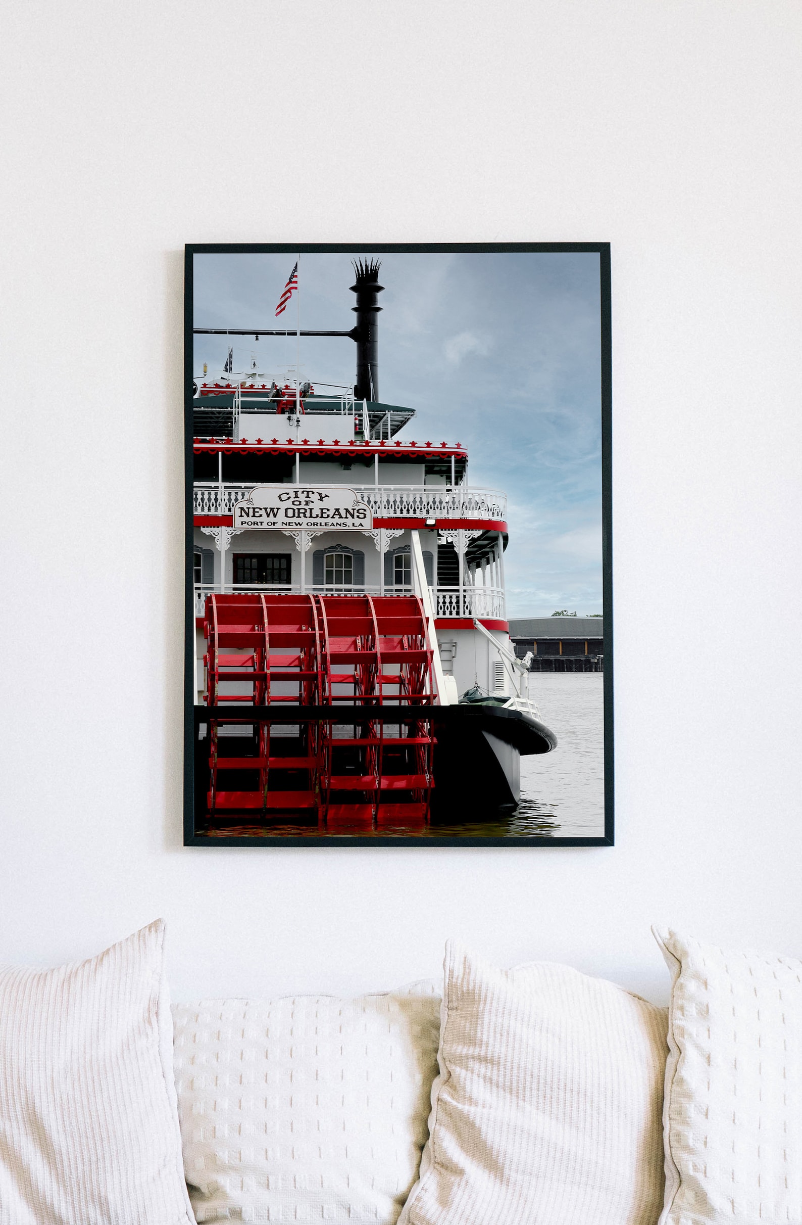 Mississippi River Steamboat Print, Louisiana Steamboat Print, New ...