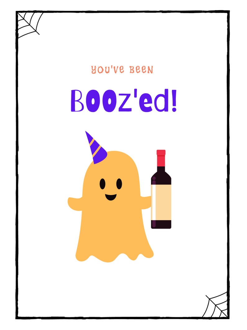 You’ve Been Booz’ed, I’ve Been Booz'ed Instant Printable Download for ...