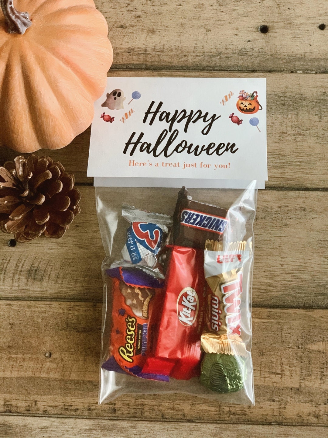 Foldable Halloween Treat Bag Tags Printable Instant Download - Etsy