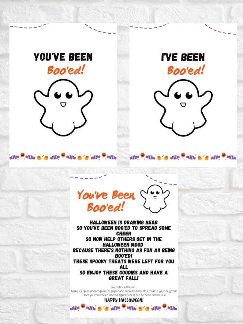 You’ve Been Boo’ed, I’ve Been Boo’ed Instant Printable Download for ...