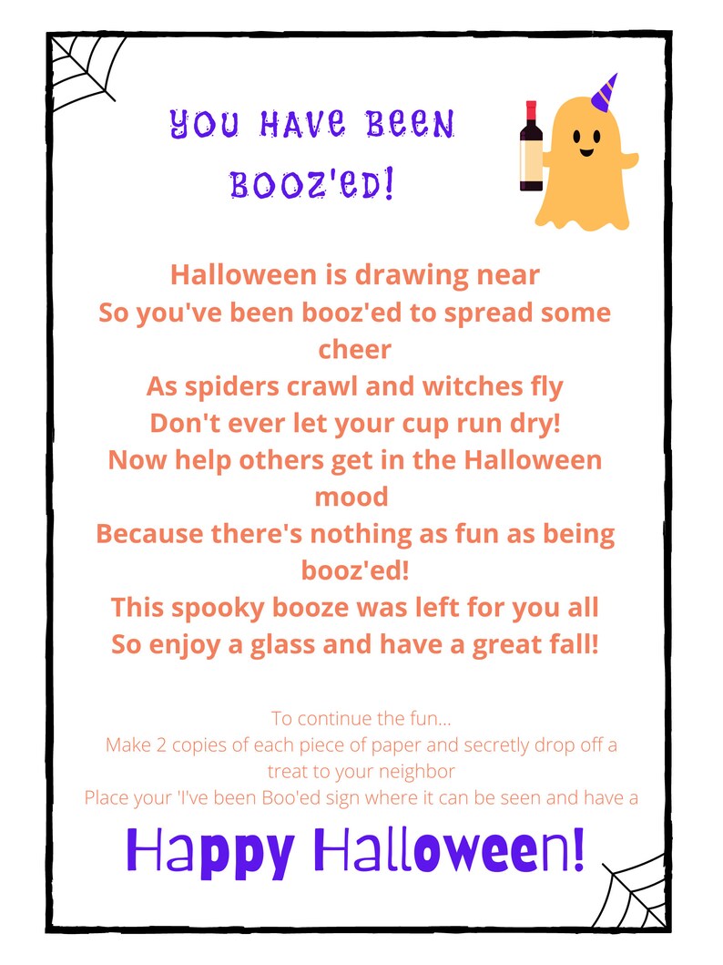 You’ve Been Booz’ed, I’ve Been Booz'ed Instant Printable Download for ...