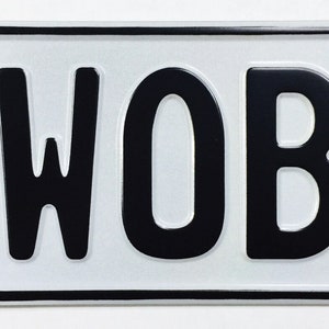 VW Wolfsburg Rear German License Plate WOB by Z Plates With Unique ...