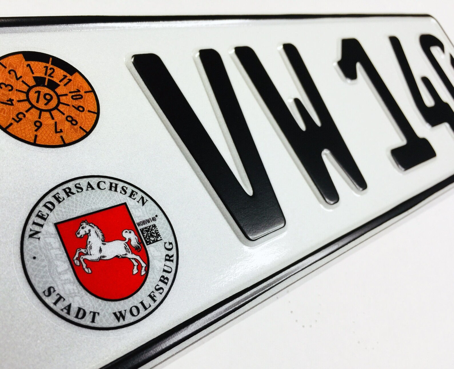 VW Wolfsburg Rear German License Plate (WOB) by Z Plates With Unique ...