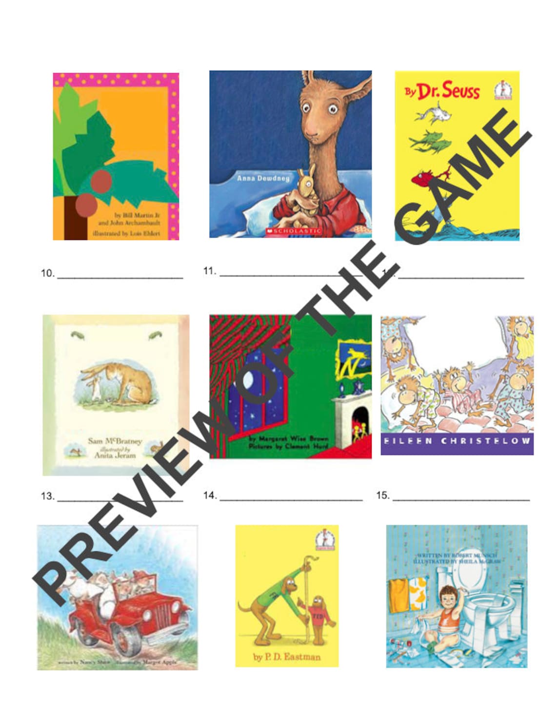 Baby Shower Game: Name That Children's Book - Etsy