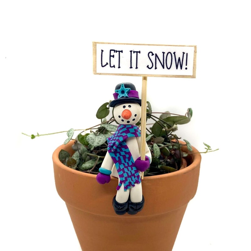 The Snowman Flower Pots - Etsy