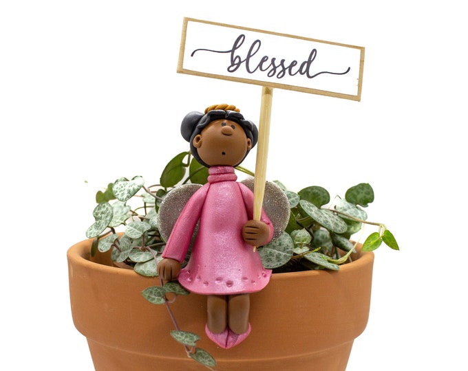 Angel Potsitter- Flower Pot Sitter- Plant Pot Sitter- Flower Pot Angel ...