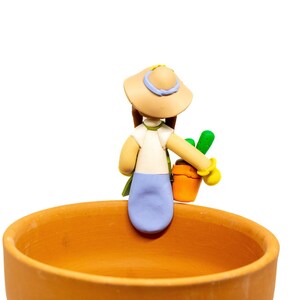 Plant Lady Potsitter- Flower Pot Sitter- House Warming Gift - Plant ...