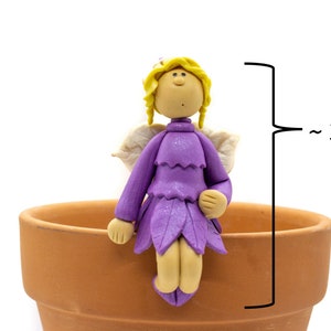 Fairy Potsitter Flower Pot Sitter House Warming Gift Flower Pot Fairy ...