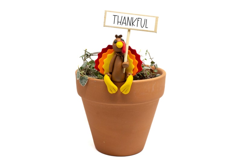 Turkey Pot Sitter, Plant Lover Gift, Turkey Pot Hugger, Flower Pot ...