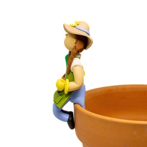 Plant Lady Potsitter- Flower Pot Sitter- House Warming Gift - Plant ...