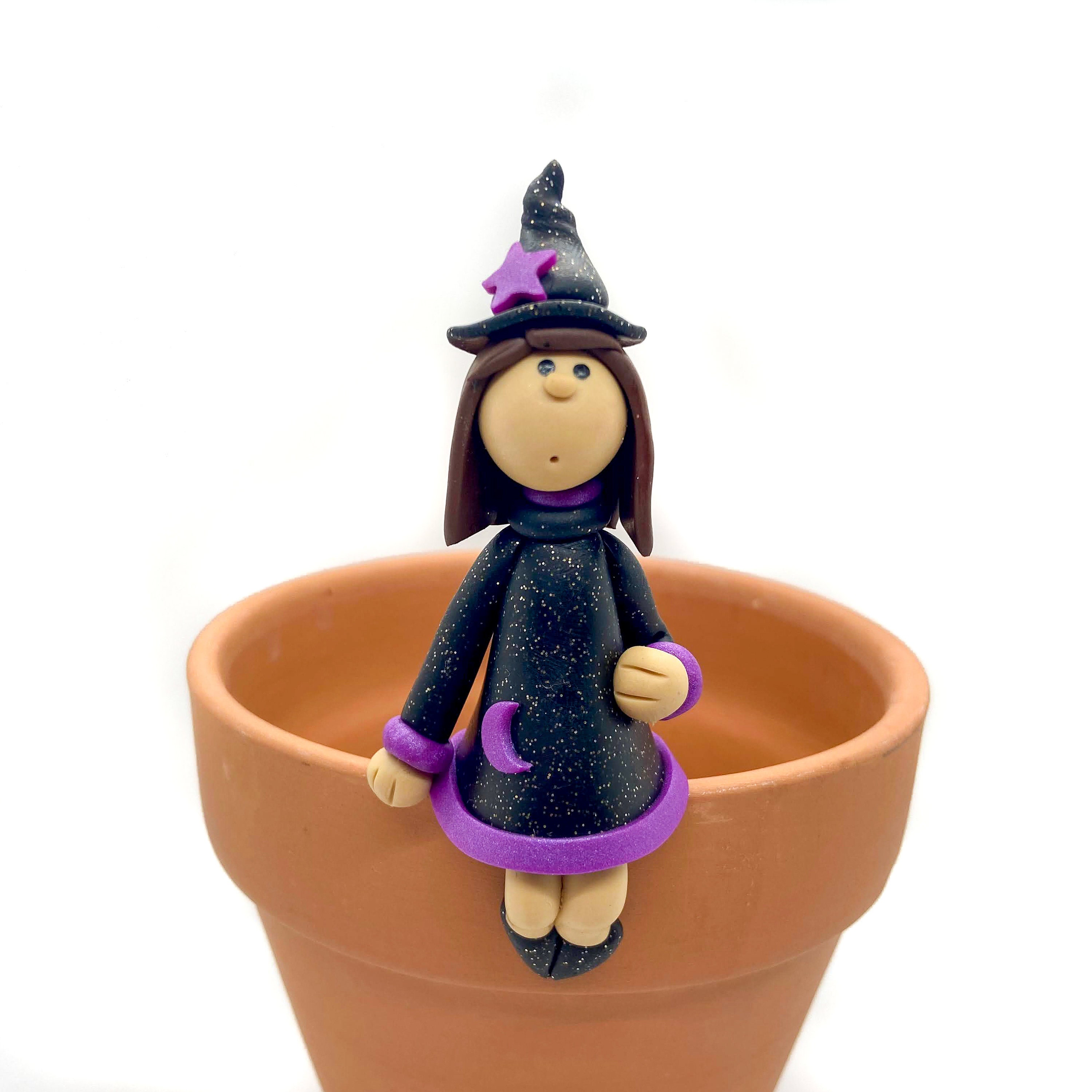 Witch Potsitter Flower Pot Sitter House Warming Gift - Etsy