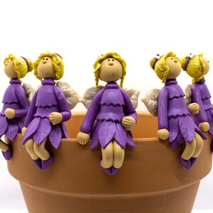 Fairy Potsitter Flower Pot Sitter House Warming Gift Flower Pot Fairy ...