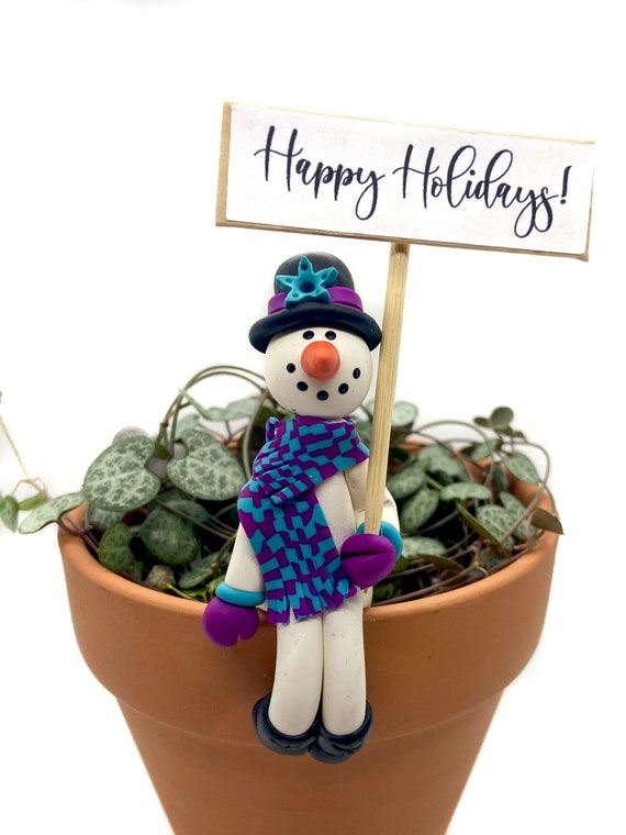 Snowmen Flower Pot Crafts