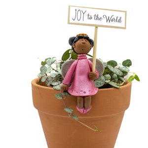 Angel Potsitter- Flower Pot Sitter- Plant Pot Sitter- Flower Pot Angel ...