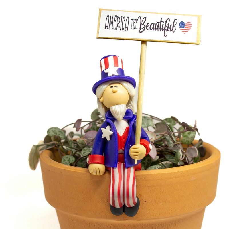 Uncle Sam Figurine - Etsy