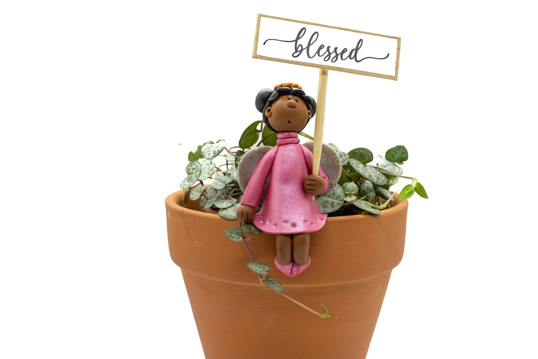Angel Potsitter- Flower Pot Sitter- Plant Pot Sitter- Flower Pot Angel ...