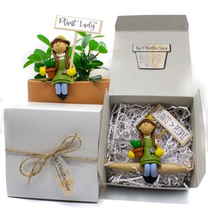 Plant Lady Potsitter- Flower Pot Sitter- House Warming Gift - Plant ...