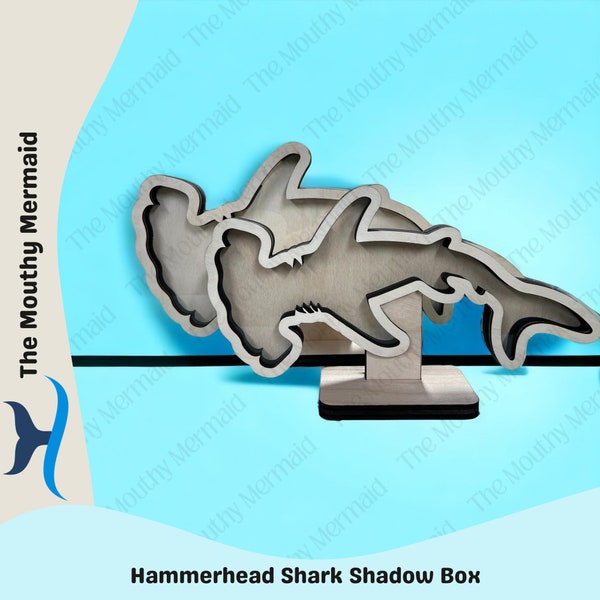 Shark Teeth Shadow Box Svg - Etsy