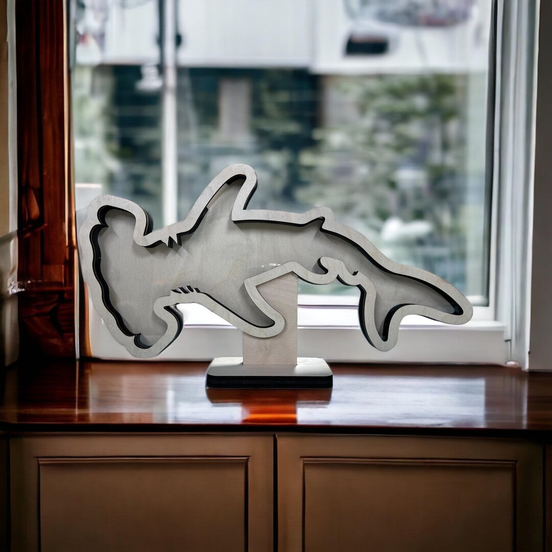 Hammerhead Shark Shadow Box for Shark Teeth Small Shells - Etsy