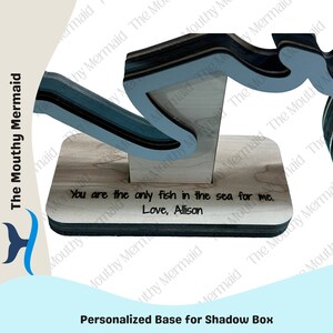 PERSONALIZED Hammerhead Shark Shadow Box for Shark Teeth, Small Shells ...