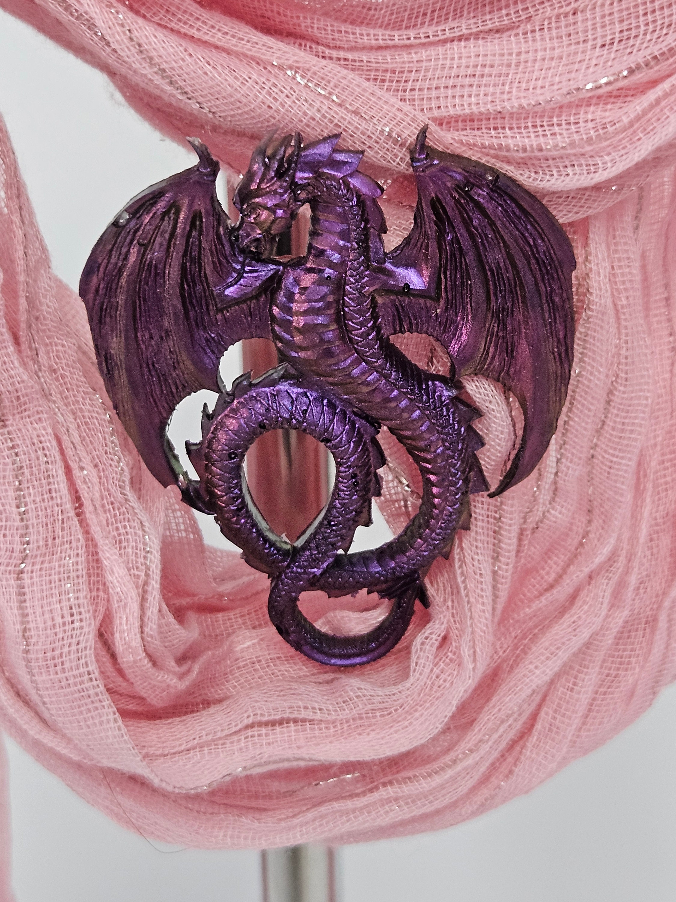 Resin Dragon Clips in Chameleon Mica on a Alligator Clip for Hair ...