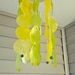 Capiz Shells, Yellow and Green Windchime With Turtle Charm and Beads ...