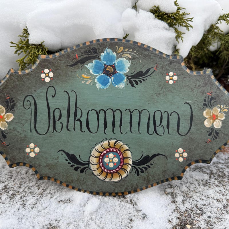 Velkommen Sign - Etsy