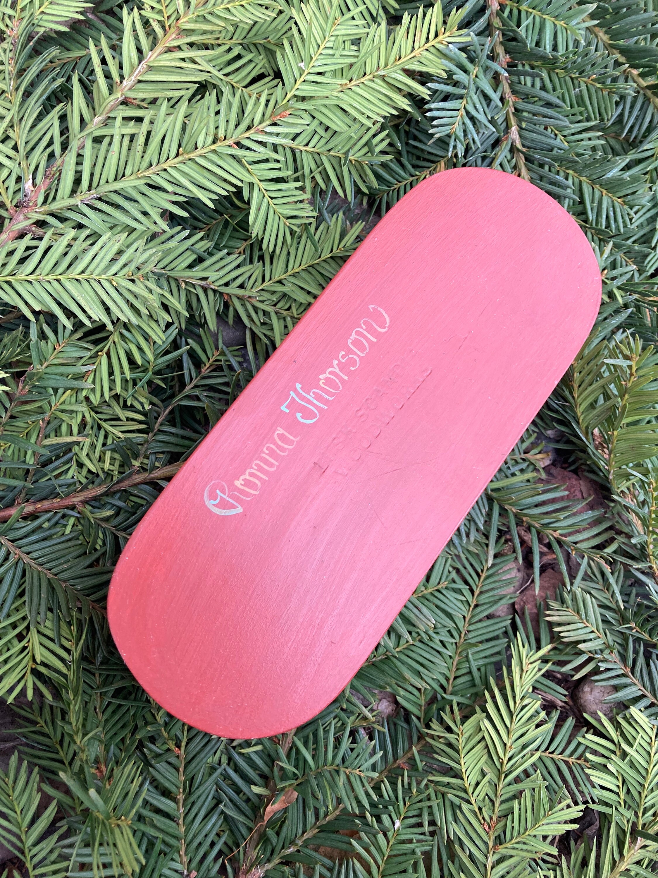 Rosemaled Wood Split Box - Etsy