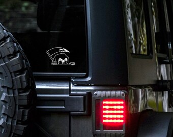 YOUR NEXT Grim Reaper Skull Decal / Sticker Great for Car - Etsy