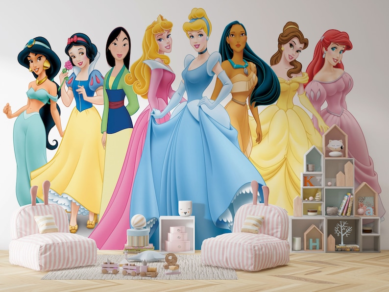 Disney Style Princesses, Magical Wall Mural | Sci-fi | Peel & Stick ...