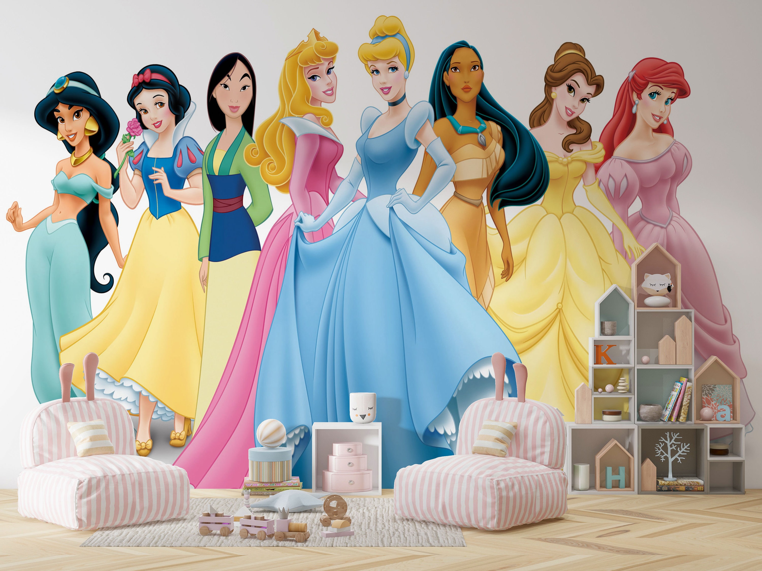 Disney Style Princesses, Magical Wall Mural Sci-fi Peel & Stick ...