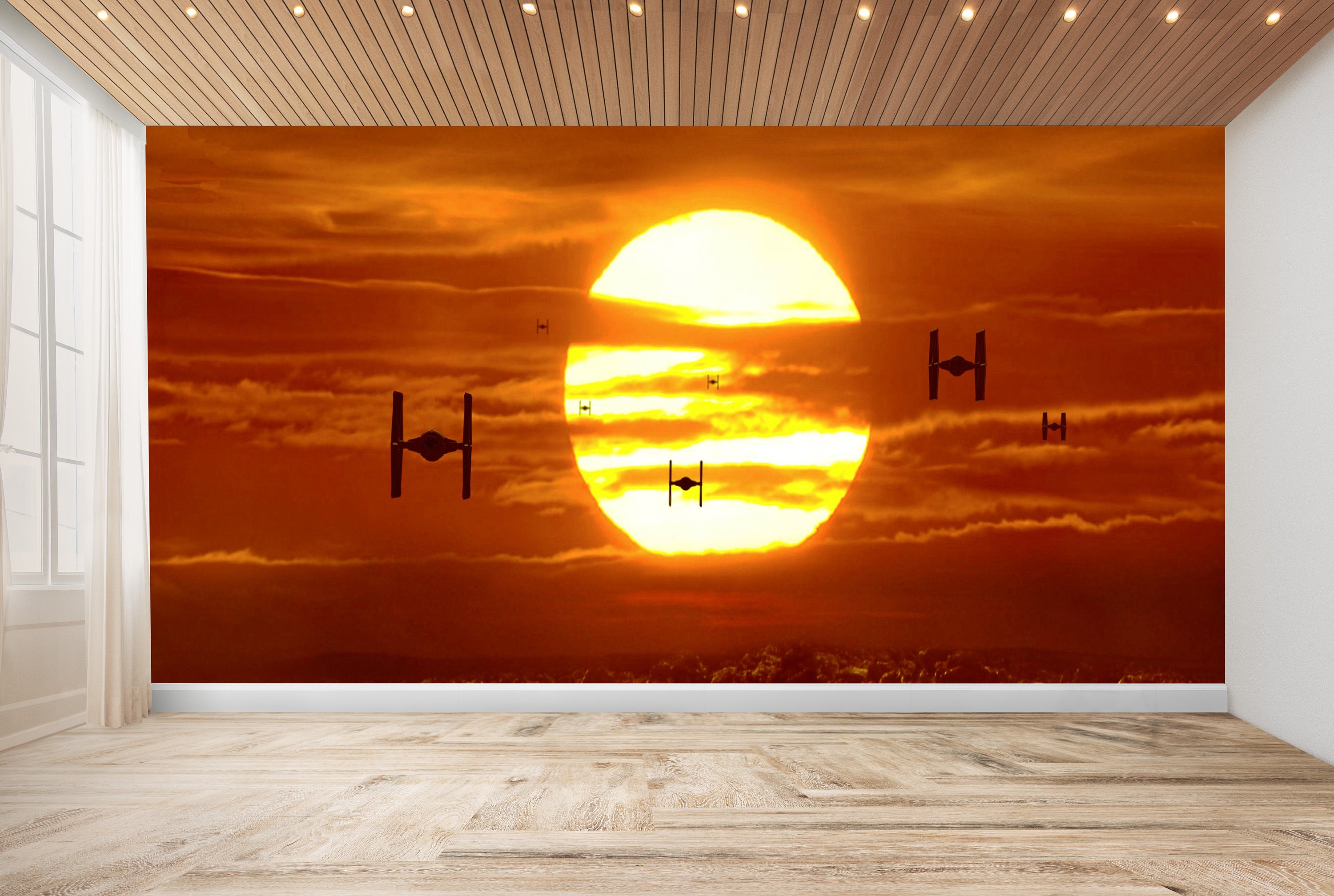 Tatooine Sunset Wallpaper Sunset Scenery Minimalist Wallpaper 4K 8K HD