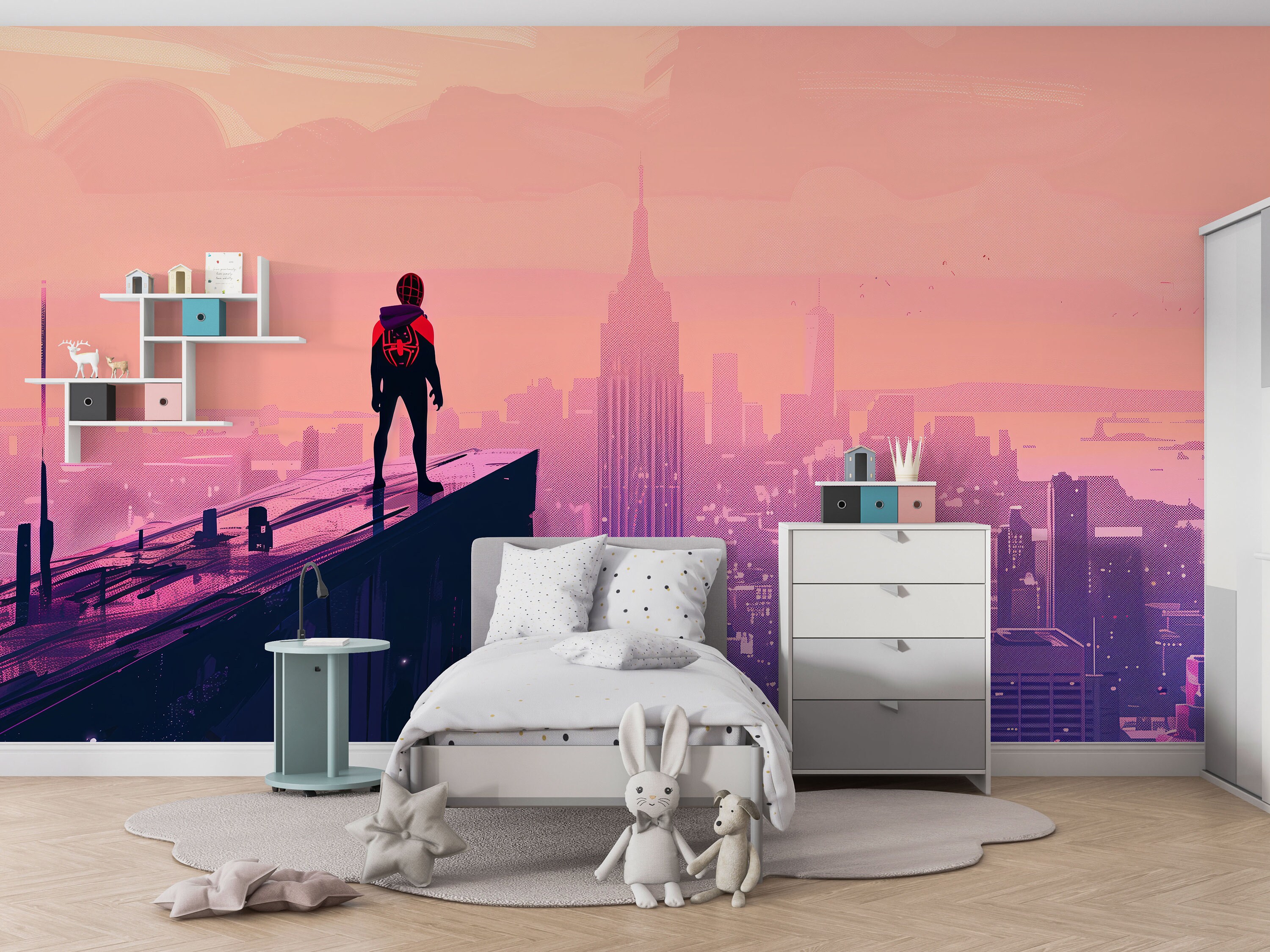 Spiderverse Wall Mural Spiderman Peel & Stick Wallpaper Self Adhesive ...