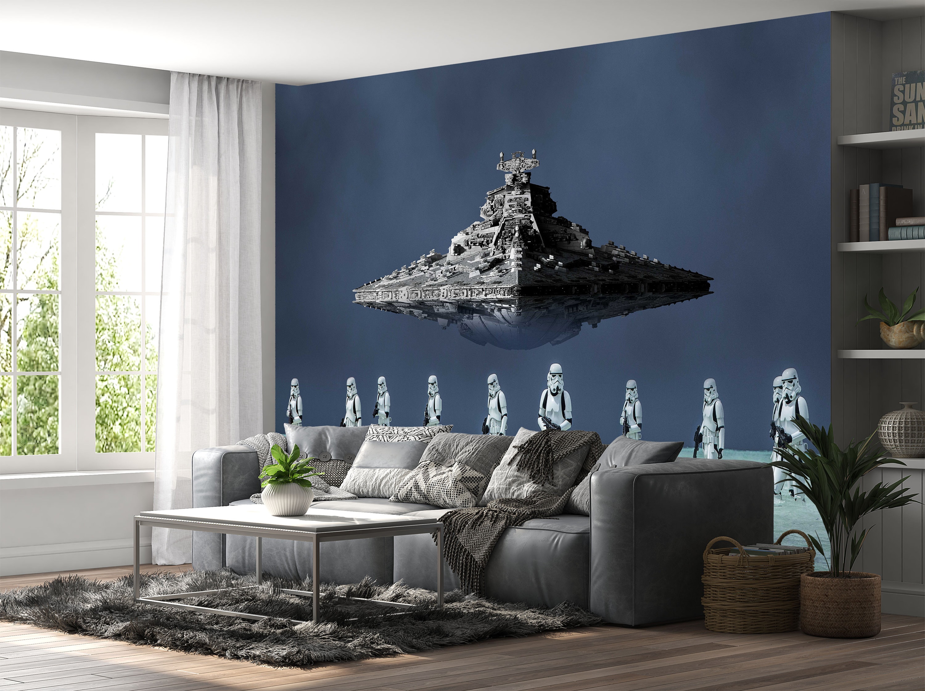 Star Wars, Star Destroyer Wall Mural | Sci-fi | Peel & Stick Wallpaper ...