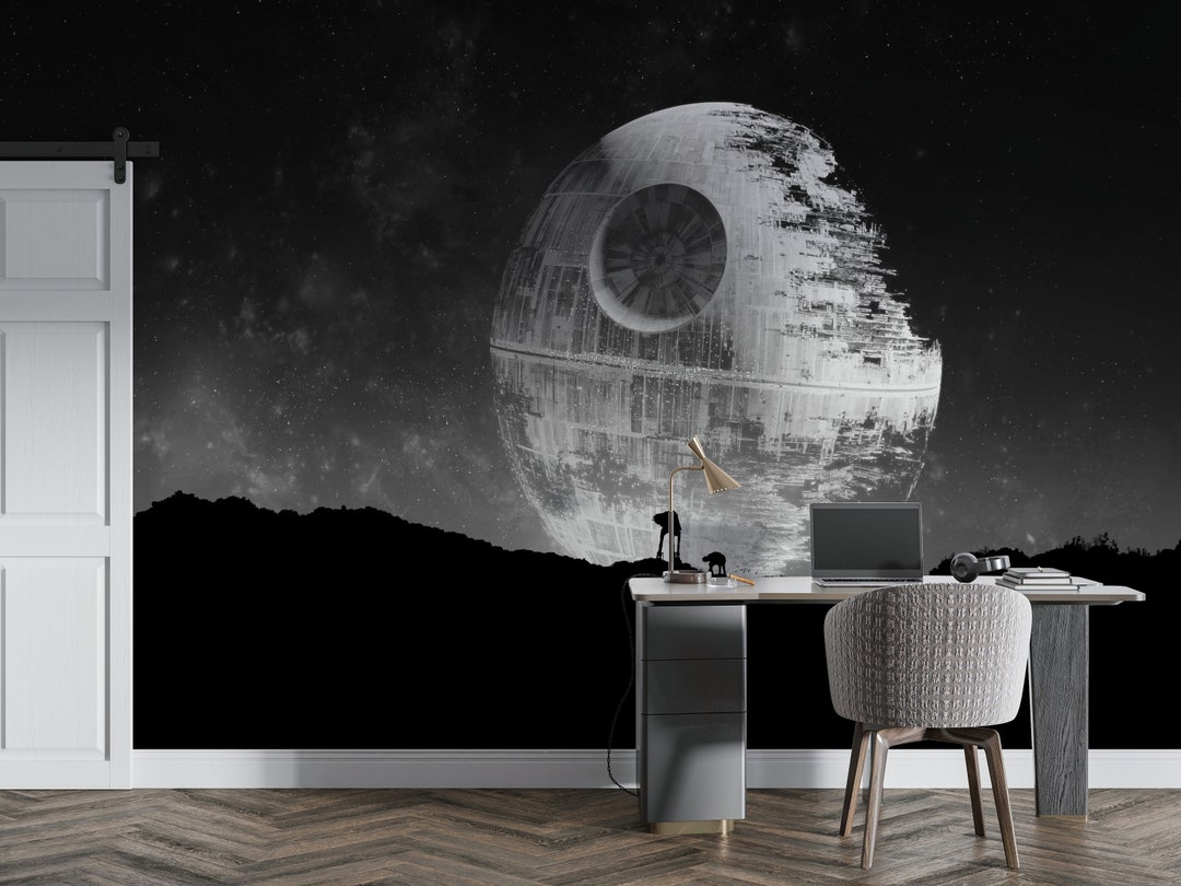 Star Wars, Death Star Wall Mural | Sci-fi | Peel & Stick Wallpaper ...