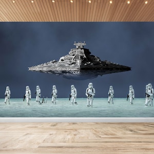 Star Wars, Star Destroyer Wall Mural | Sci-fi | Peel & Stick Wallpaper ...