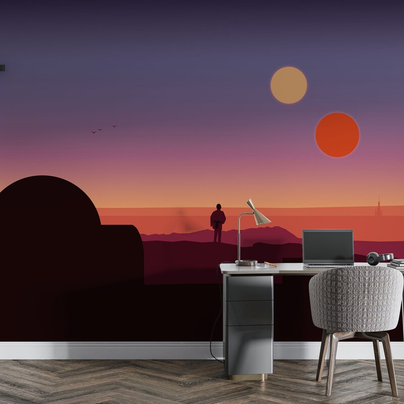 Sunset Wall Mural - Etsy