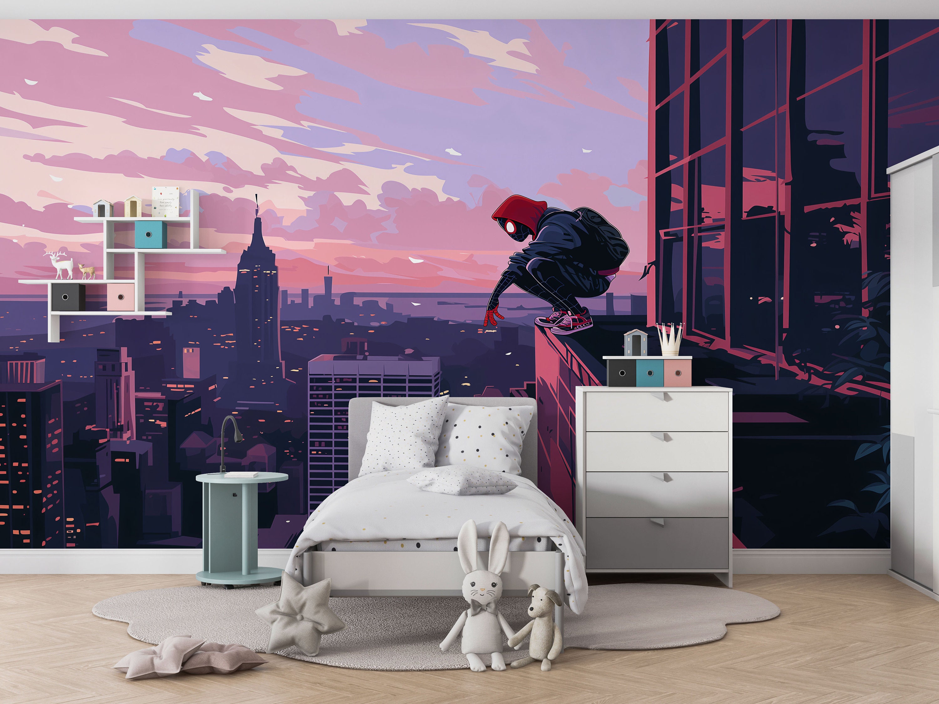 Spiderverse Wall Mural | Spiderman Peel & Stick Wallpaper | Self ...