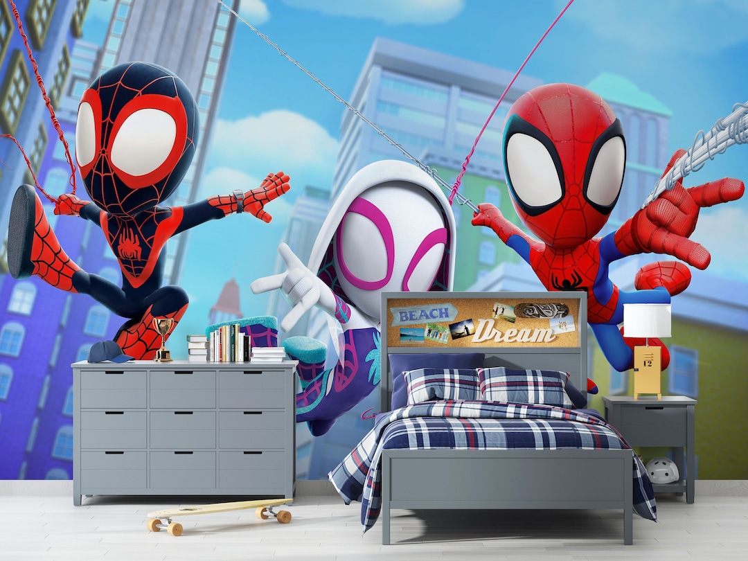 Spidey and Friends Wall Mural | Peel & Stick Wallpaper | Self Adhesive ...