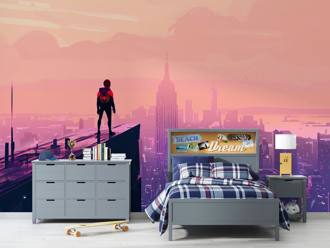 Spiderverse Wall Mural | Spiderman Peel & Stick Wallpaper | Self ...