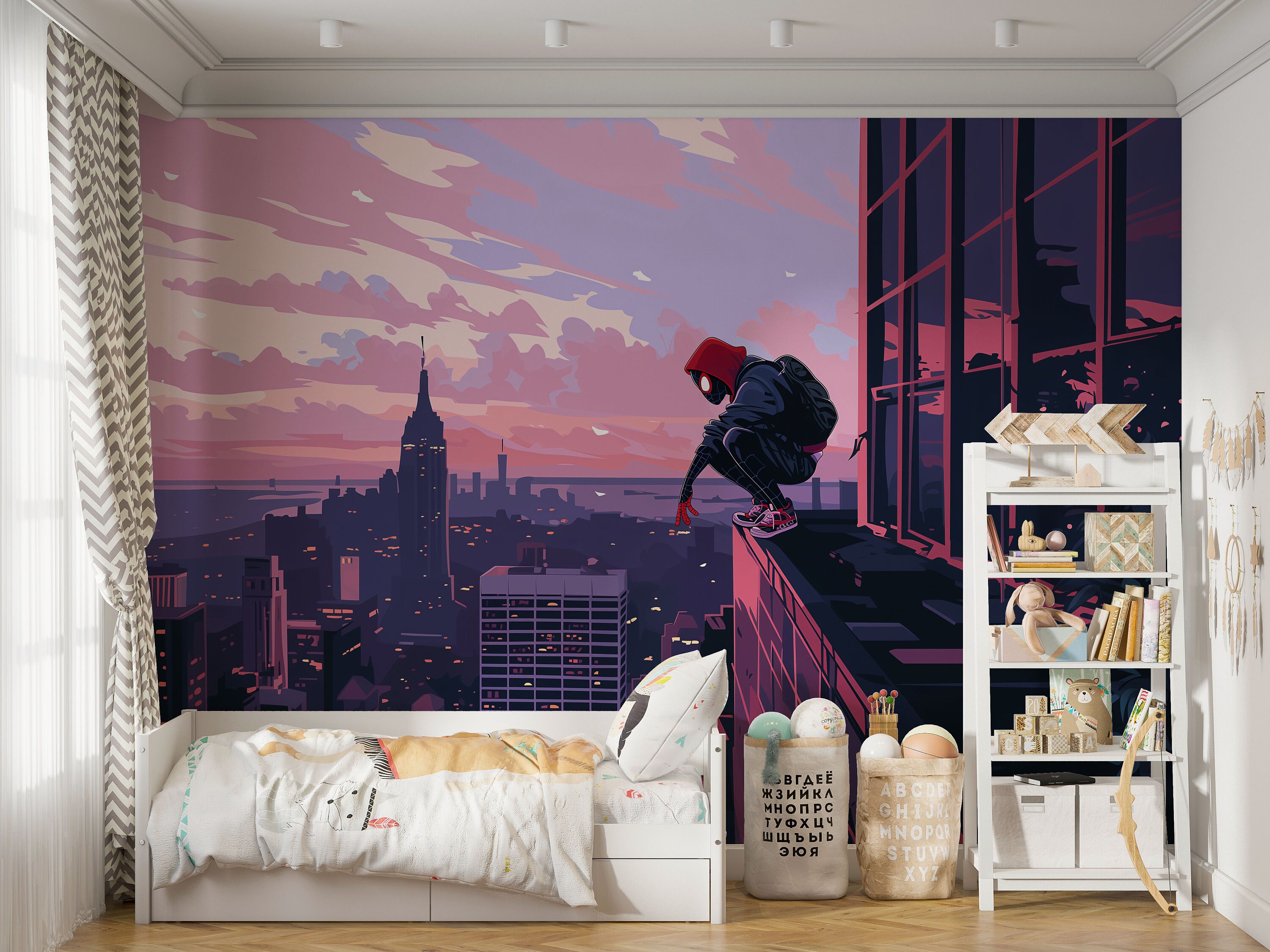 Spiderverse Wall Mural | Spiderman Peel & Stick Wallpaper | Self ...