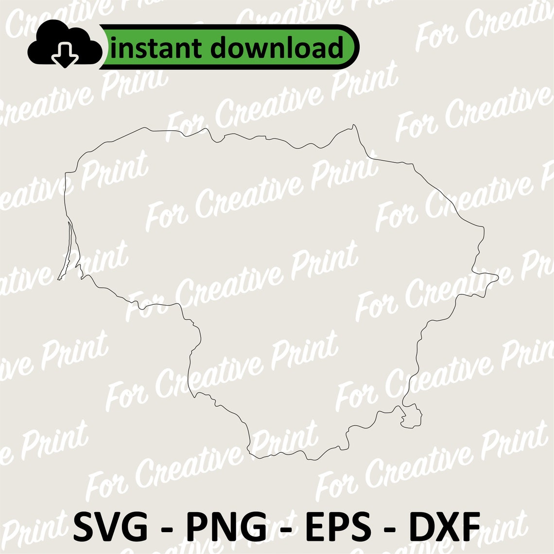 Lithuania Map, Lithuania, Download Vector, Cricut File, Lithuania Png ...